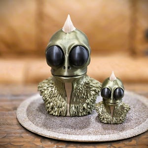 Sleestak Bust – 3D Printed Retro Sci-fi Collectible Statue | Handmade ...