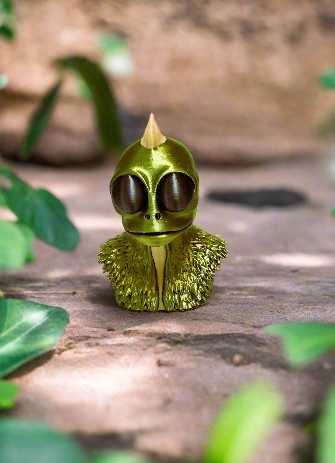 Sleestak Bust – 3D Printed Retro Sci-fi Collectible Statue | Handmade ...