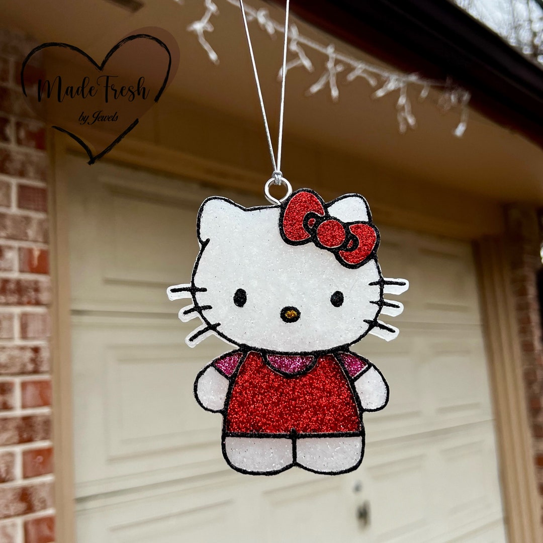 Hello Kitty Freshie Car Freshie, Car Freshener, Pink Hello Kitty, Red ...