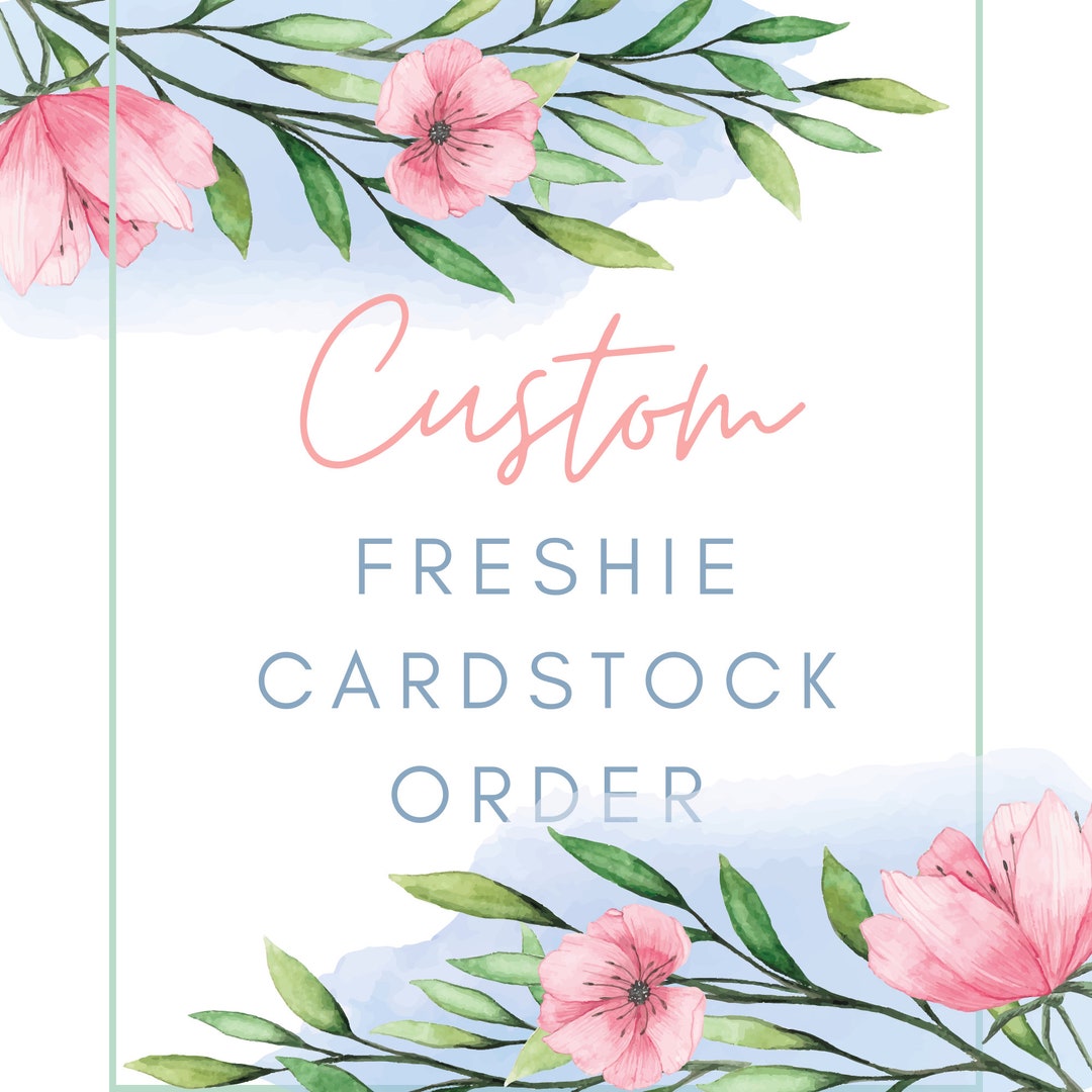 Custom Freshie Order Card Stock, Custom Freshie, Car Freshie, Car ...