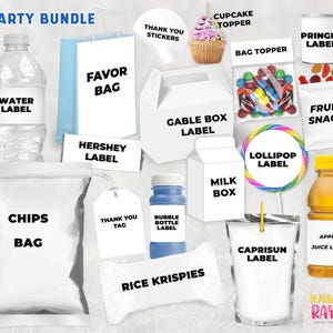 Party Bundle Custom Design- Digital File Birthday Pack - Etsy