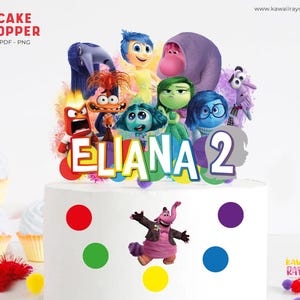 Inside Out Cake Topper Digital Emotions - Etsy