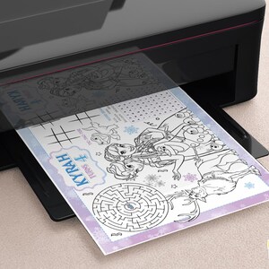 Frozen Coloring Sheet - Party Activity - DIGITAL FILE, Frozen Coloring ...