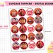 Turning Red Cupcake Toppers Digital File Instant Download - Etsy