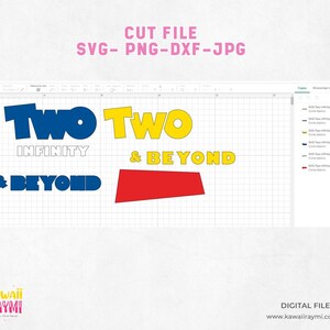 Two Infinity and Beyond SVG, Png, Jpg, Dxf, Toy Story Svg - Etsy