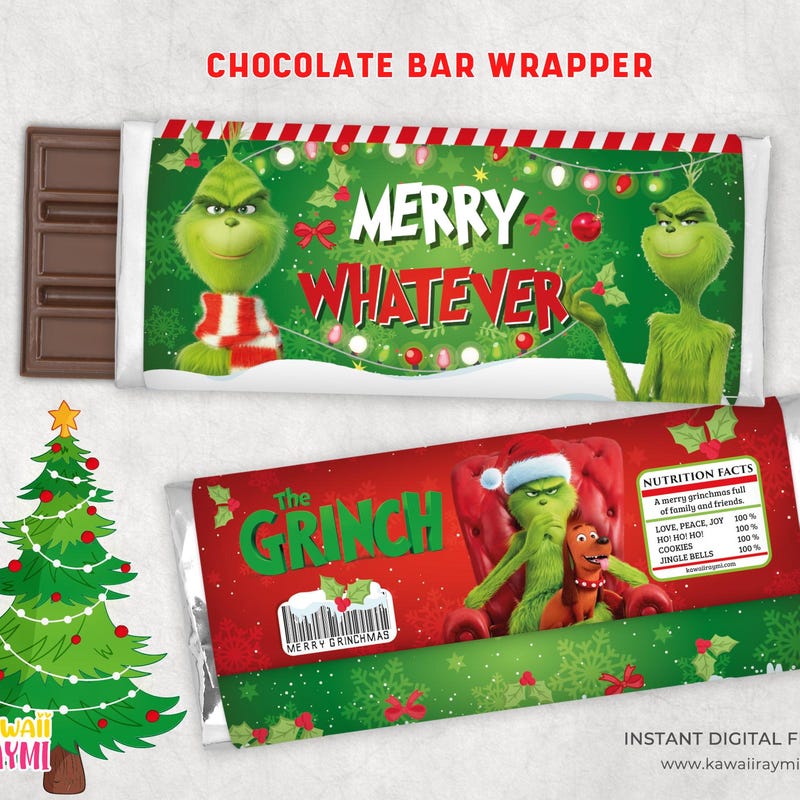 Choc Wrapper Template - Etsy UK