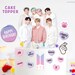 Kpop Cake Topper, Kpop Music Cake Topper Borahae, Army Kpop - Etsy