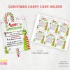 Holly Jolly Christmas Candy Cane Holder, Printable Candy Cane Tag ...
