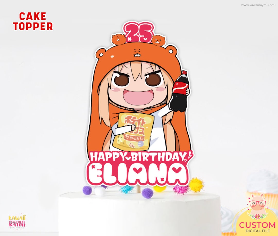 Himouto Umaru-chan Cake Topper Custom Digital File - Etsy
