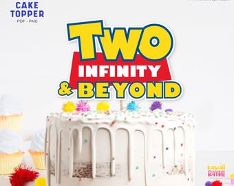 Two Infinity Cake Topper | Shaker Cake Topper | Cake Topper | Two ...