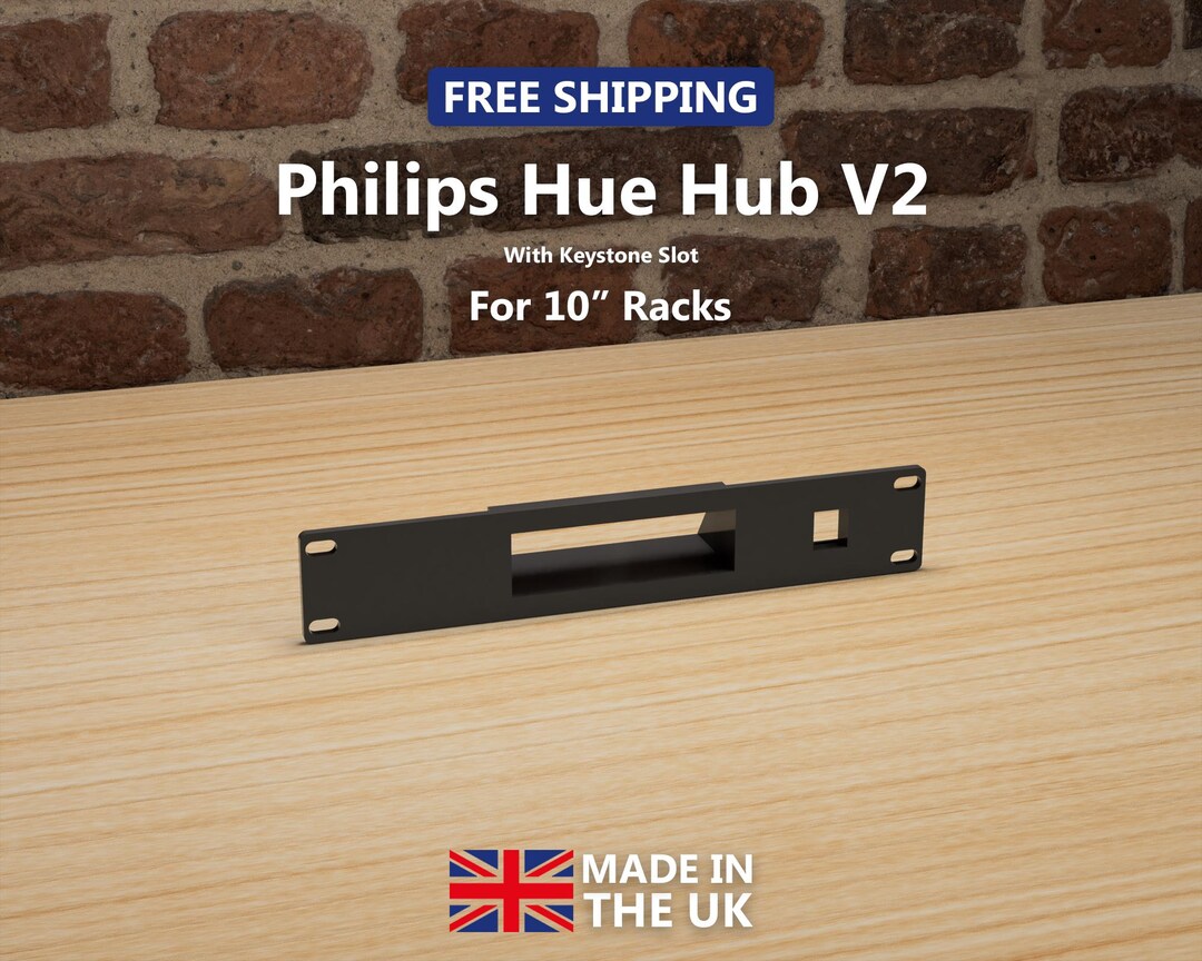 Philips Hue Hub V2 With RJ45 Keystone 10" Rack Mount - Etsy