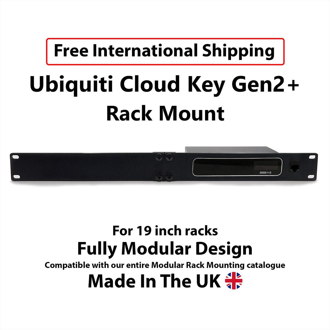Ubiquiti Cloudkey Gen2+ Modular Rack Mount | 19-inch Width* | FREE SHIPPING - Etsy UK