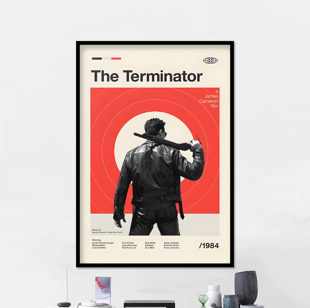 The Terminator Poster Print Print Art Canvas Picture Artwork Class Gift ...