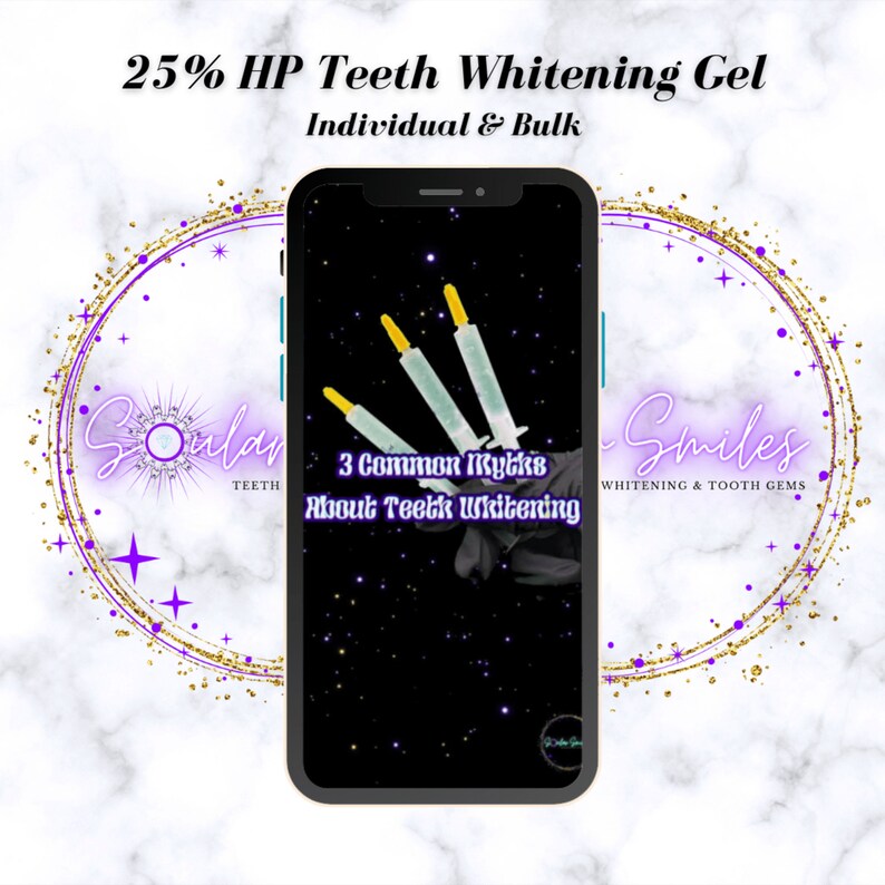 Professional Grade Teeth Whitening Gel 25% HP Hydrogen Peroxide Gel ...