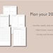 2024 Minimalist Printable Self-reflection Workbook, 2024 Calendar ...