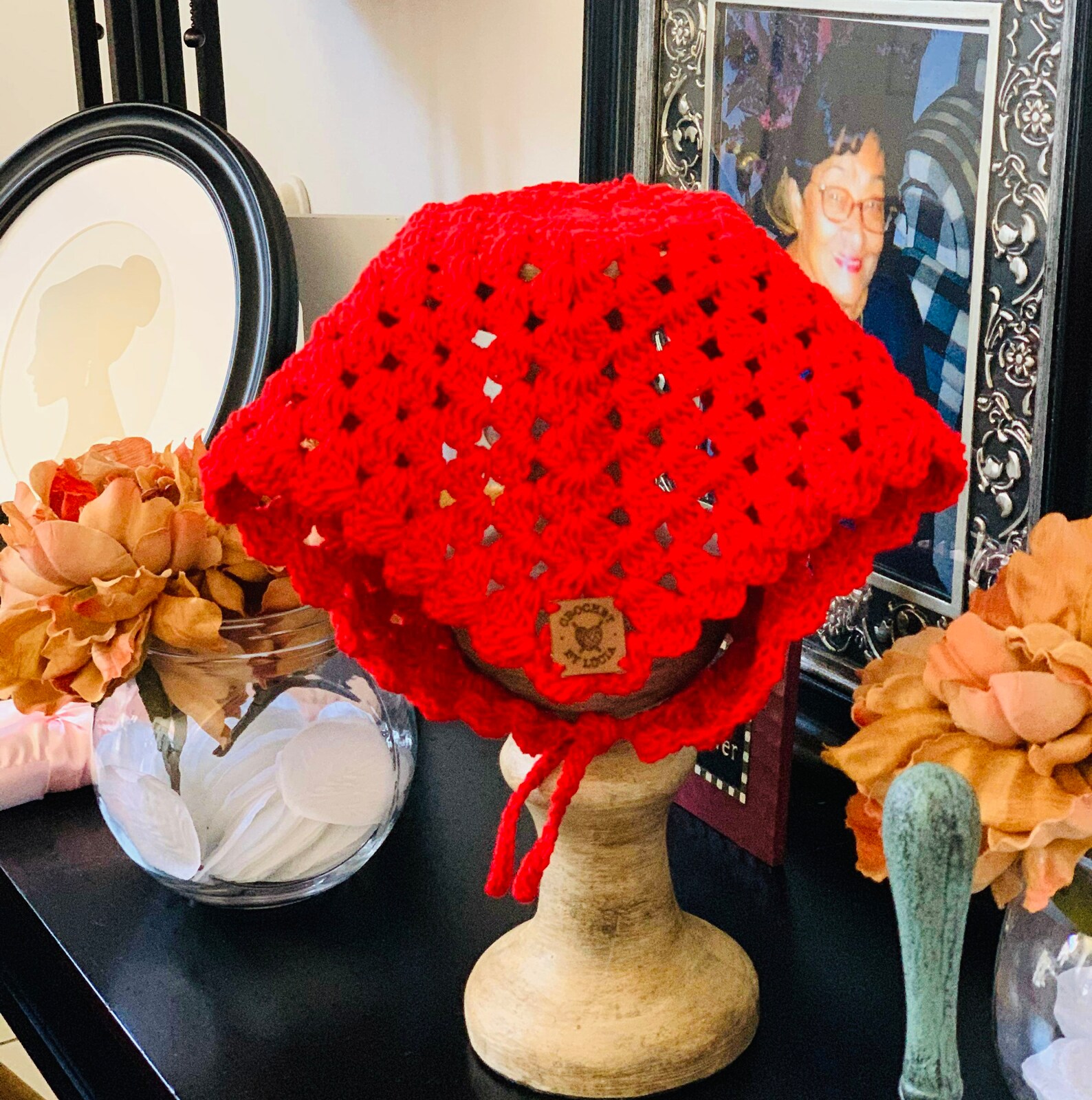 Crochet Bandanas. Crochet Head Hanky. Crochet Head Scarf. - Etsy