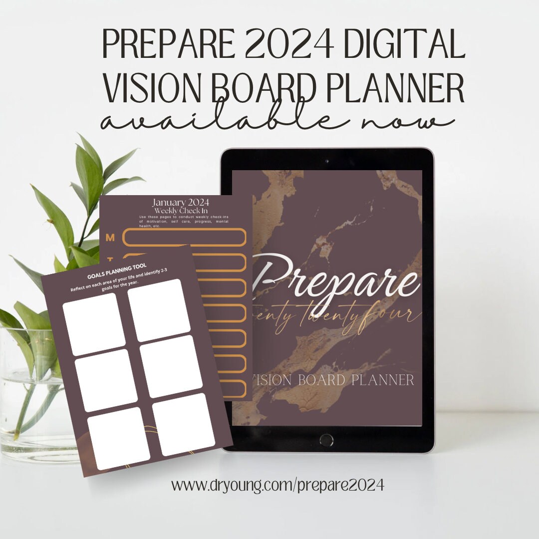Prepare 2024 Digital Vision Board Planner | Goodnotes and Notability ...