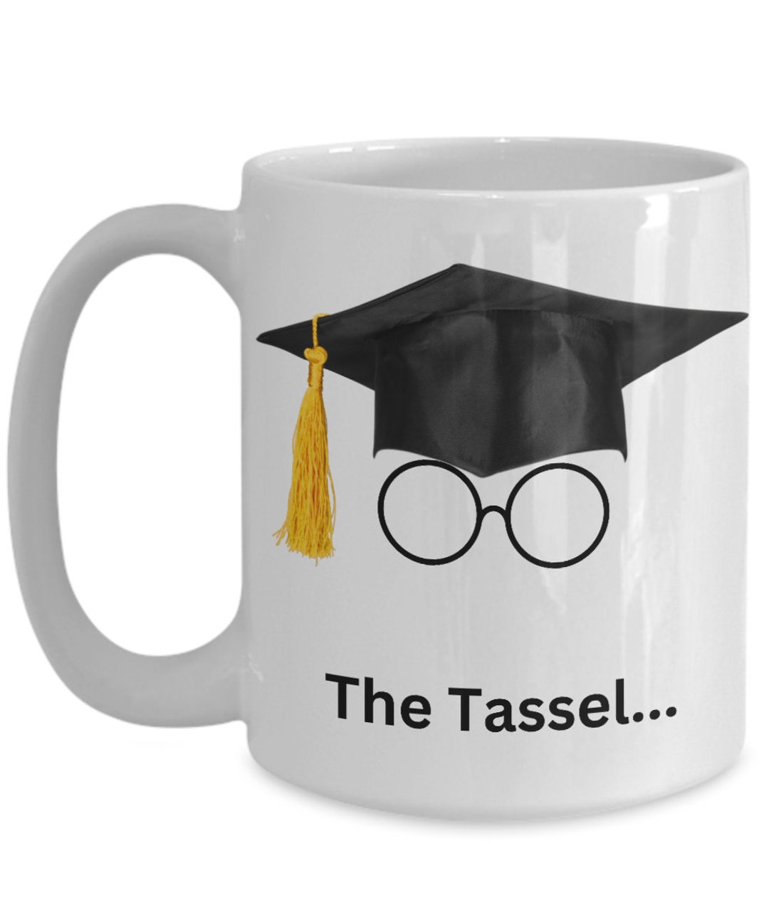 Black Round Glasses Graduation Mug Inspirational Mug Congratulations ...