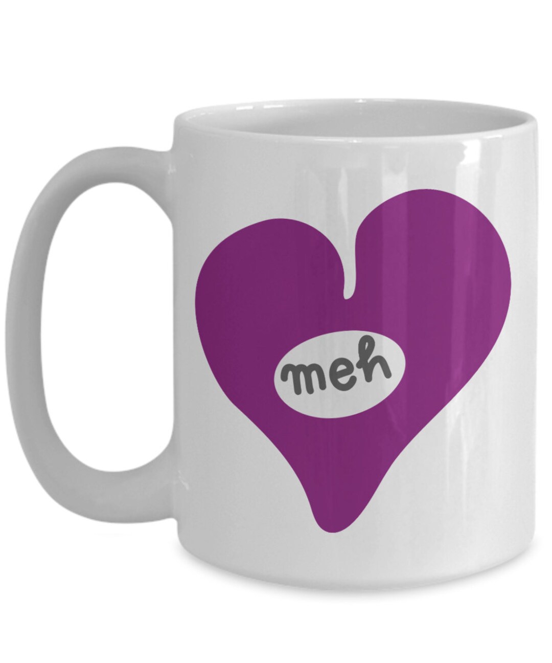 Meh Mug, Anti-valentines Day, Sick of Valentine's Day - Etsy