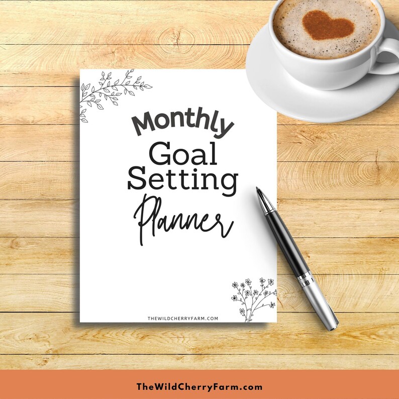 Monthly Goal Setting Planner - Etsy