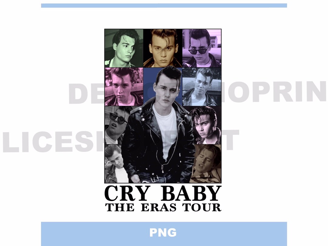 Cry Baby Movie Eras Tour PNG Merch Cry Baby Png Print Johnny Depp Merch ...