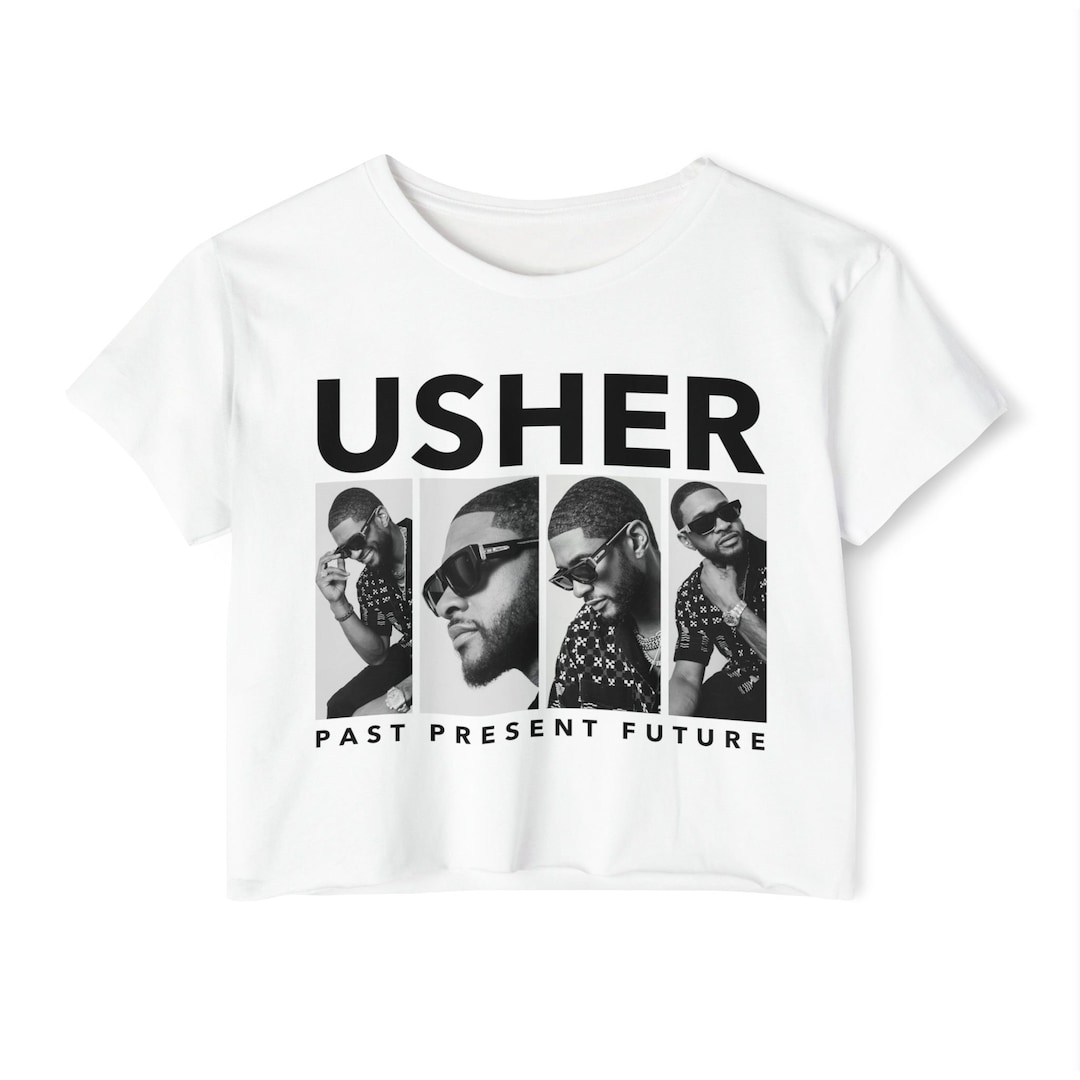 Usher World Tour Crop Shirt Usher Past Present Future Tour Crop Usher ...