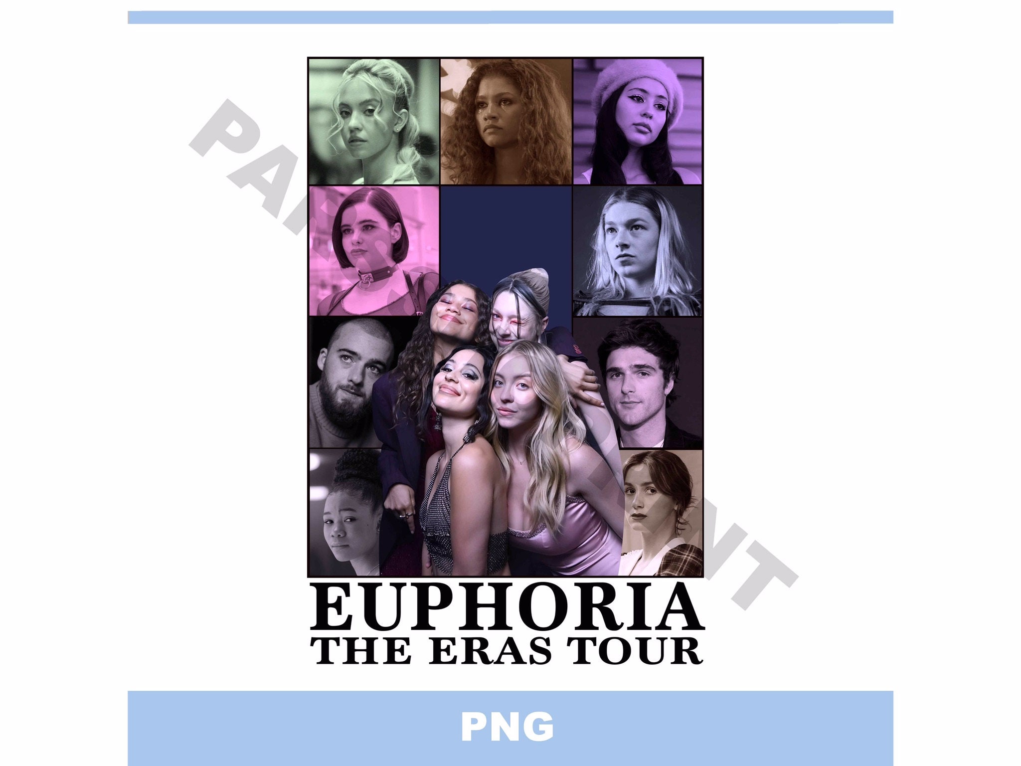 Euphoria Series PNG Merch Euphoria Eras Tour Png Print Merch Digital ...
