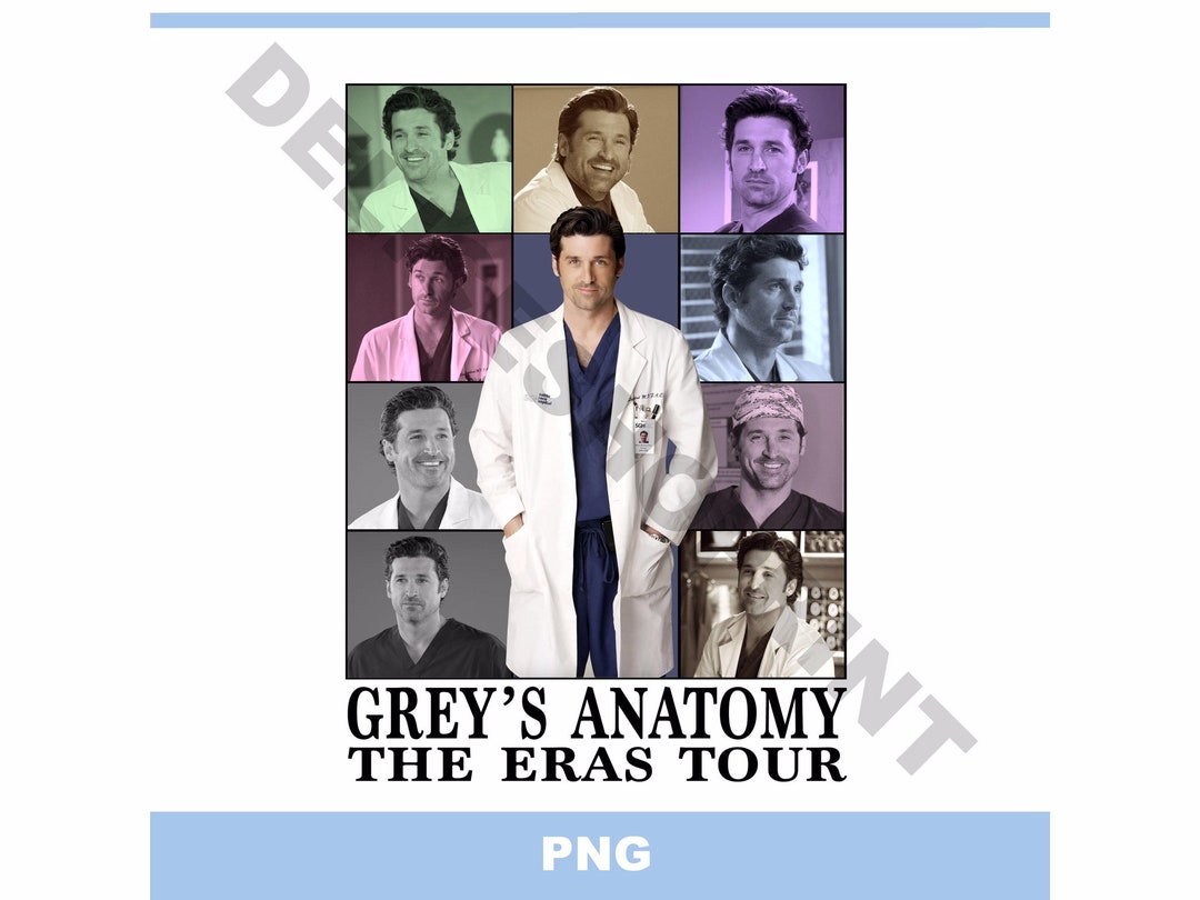 Derek Shepherd Png Print Grey's Anatomy PNG Merch Derek Shepherd Eras ...