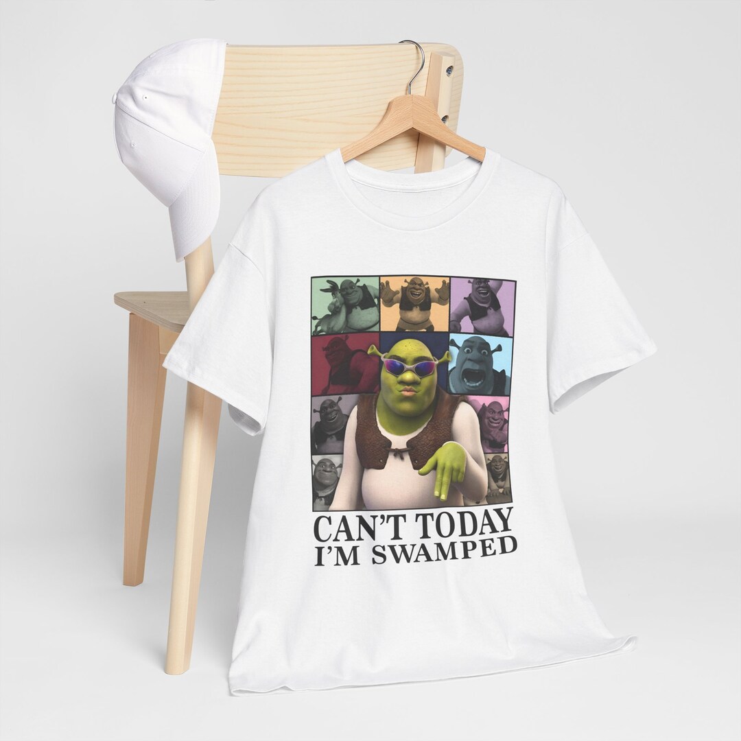 Shrek Can't Today I'm Swamped T-shirt Eras Tour Print Shrek Shirt Shrek ...