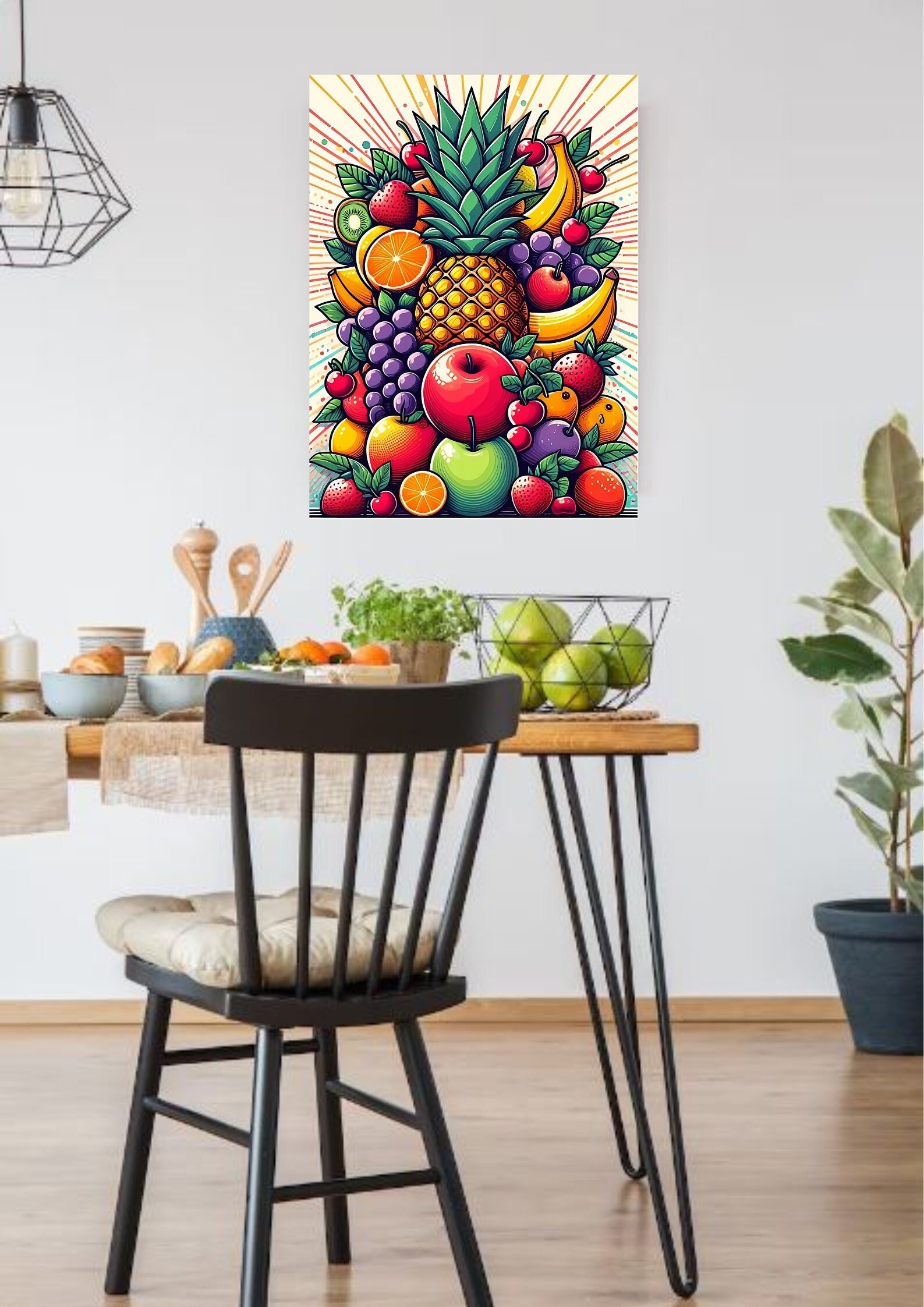 Cool Fruit Poster, Kitchen Decor, House Warming Gift, Wall Art Poster ...