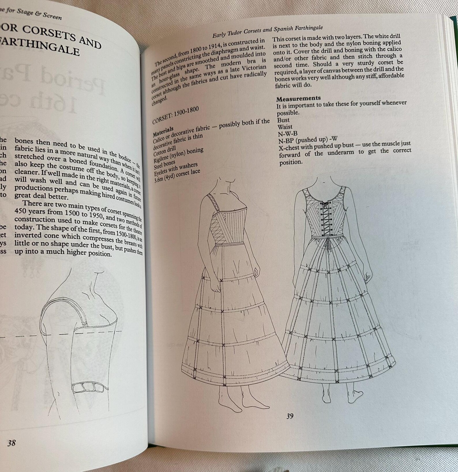 Period Costume Patterns Book: Women's Dress 1500-1800, Jean Hunnisett ...