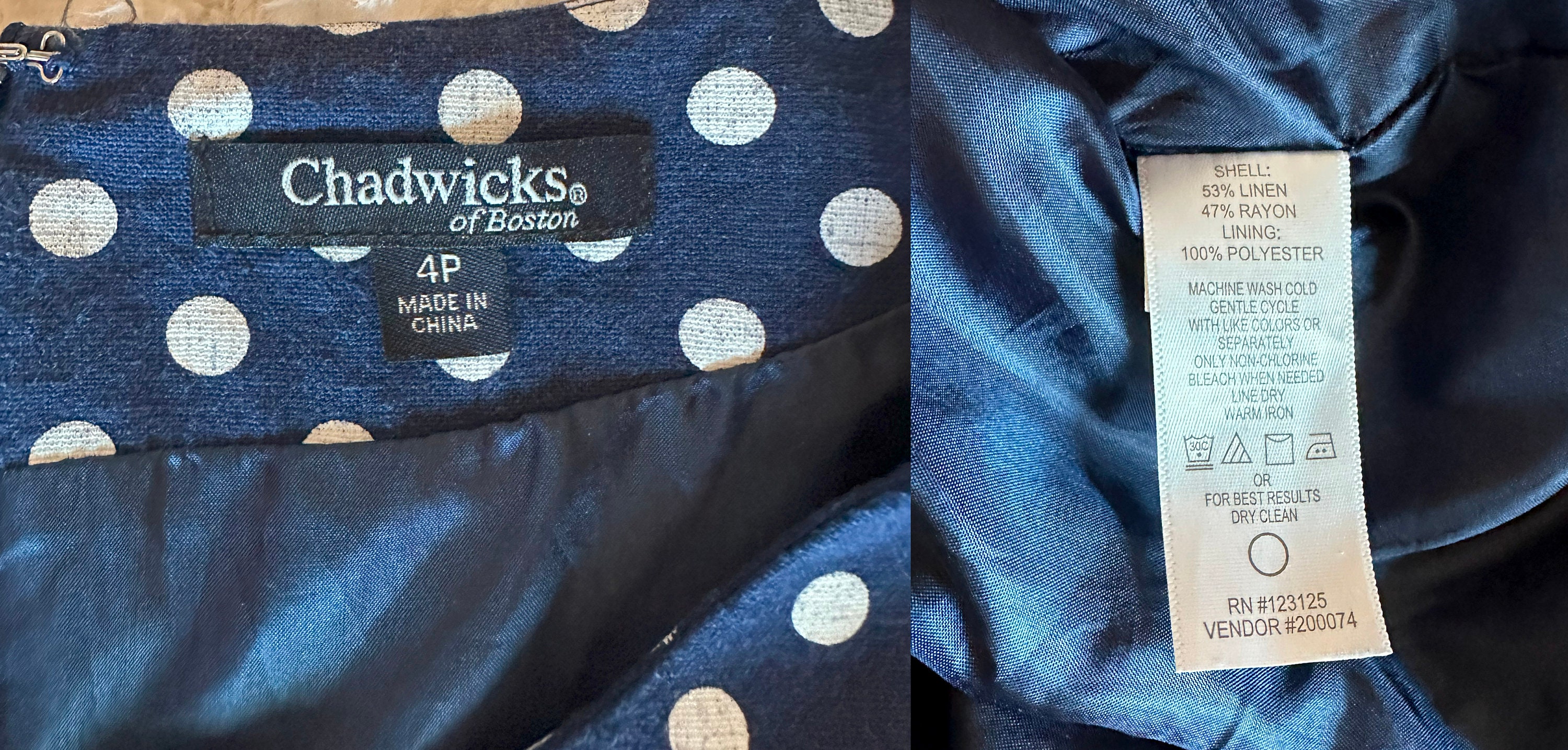 Polka Dot Dress | Classic Navy White | Nautical Sailor | Sheath Short ...