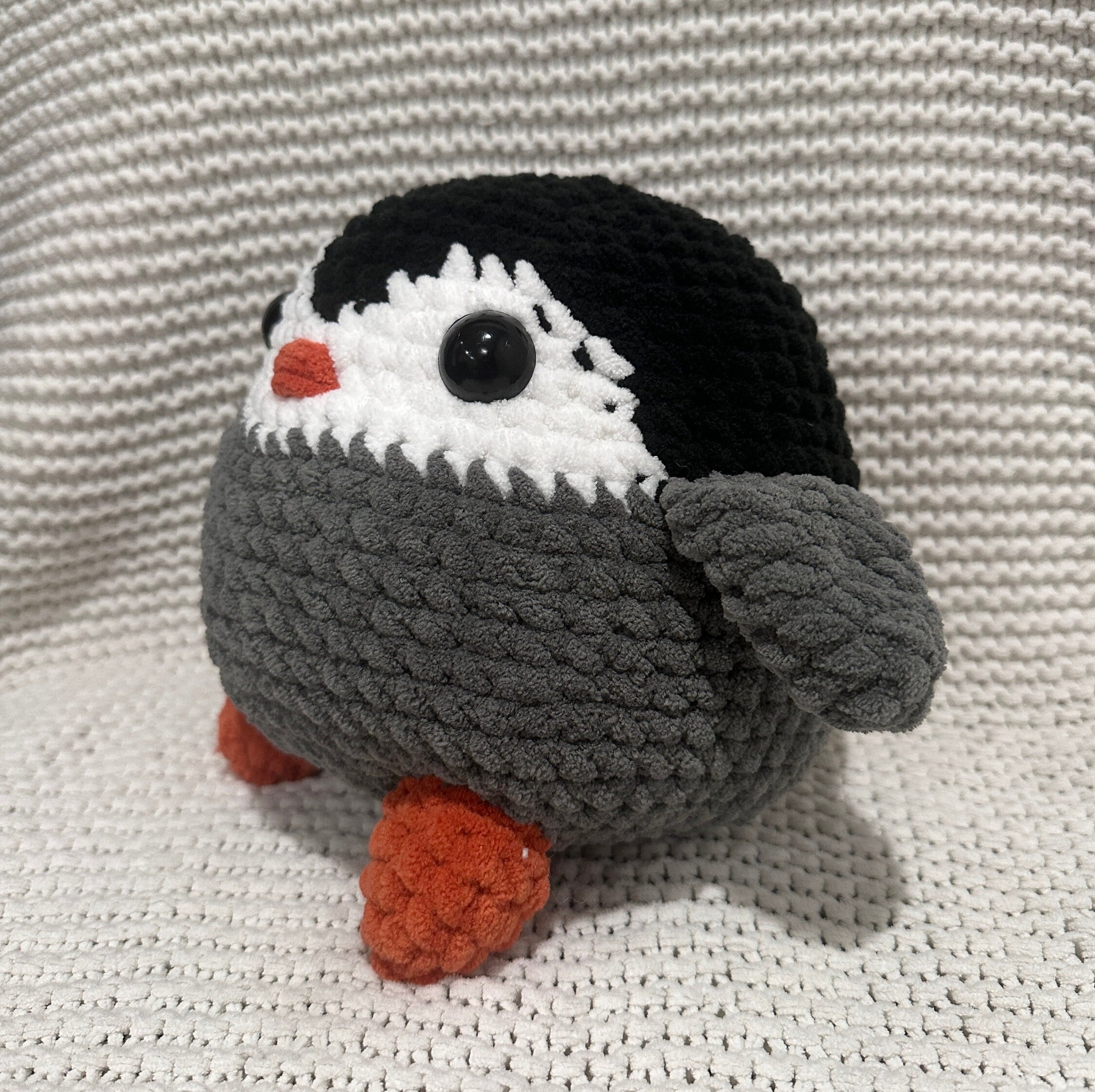 Cubby Crochet Penguin Amigurumi Plushie - Etsy