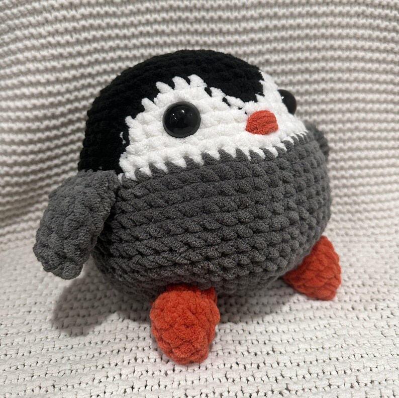 Cubby Crochet Penguin Amigurumi Plushie - Etsy