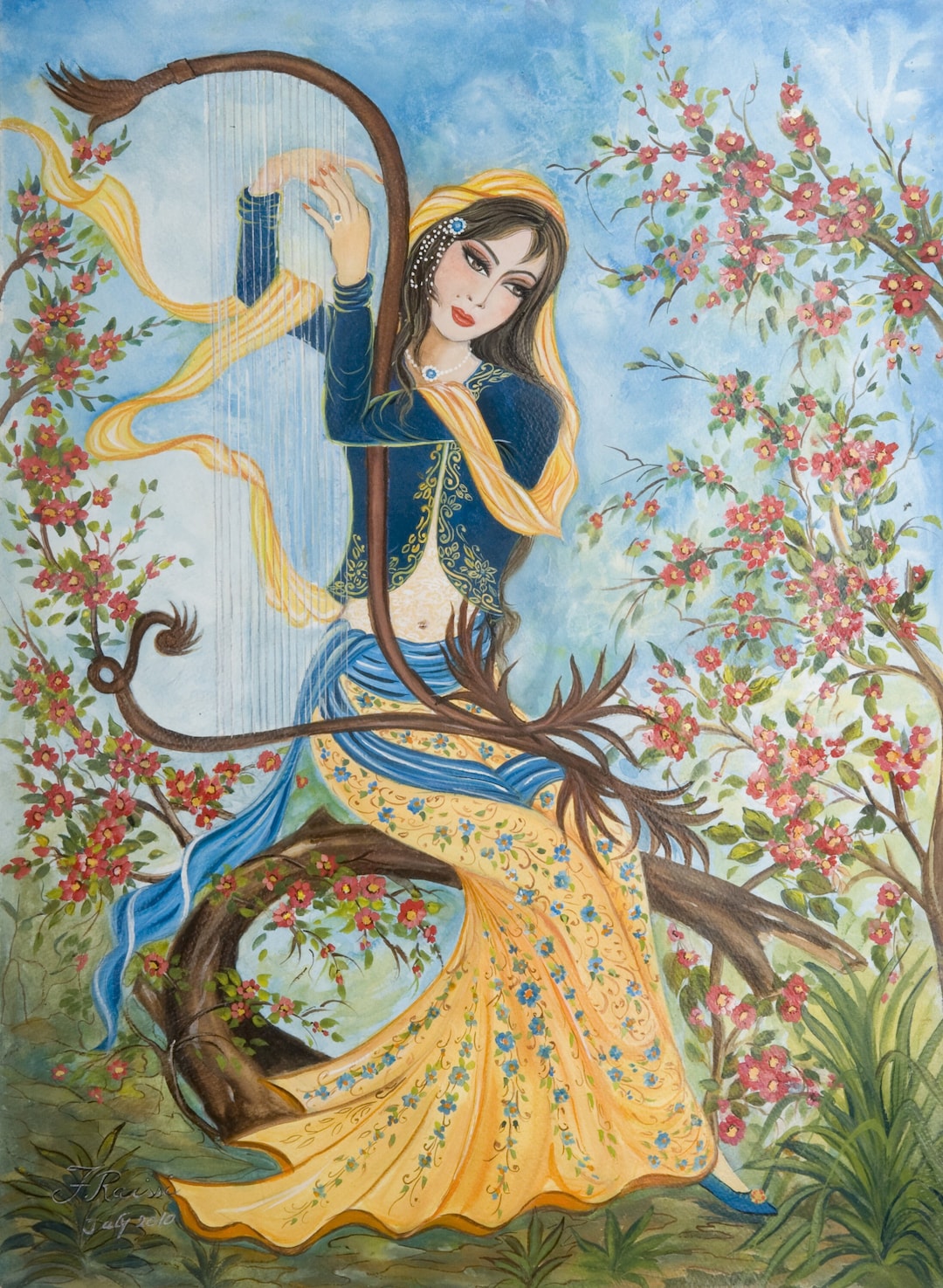 Iranian Miniature Canvas Prints, Persian Artwork, Persian Painting ...