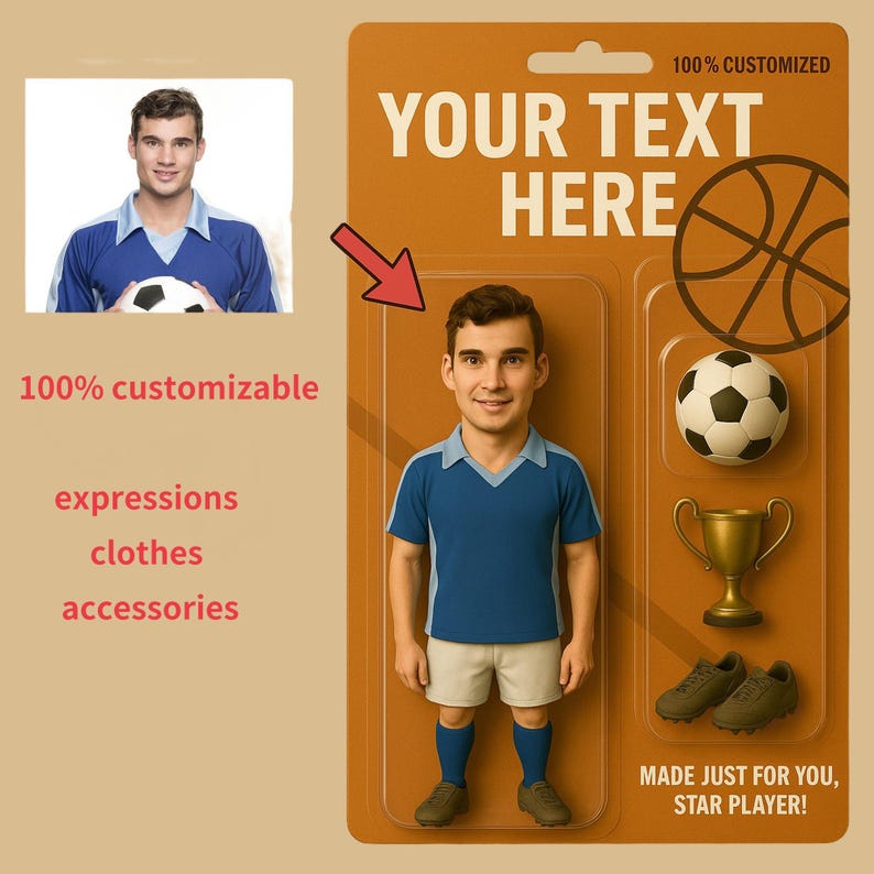 Custom 3D Action Figure From Photo – Personalized Collectible Toy With ...