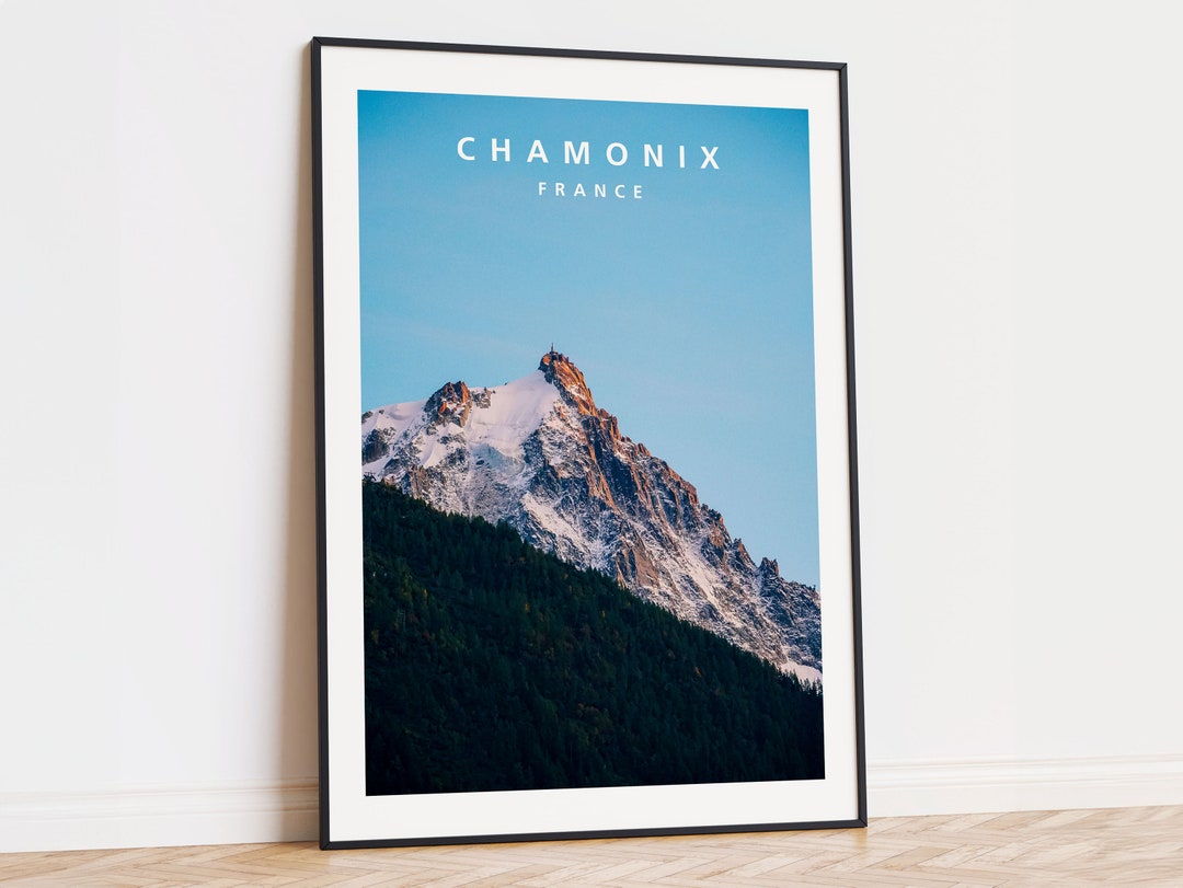 Chamonix Mountain Poster Chamonix France Travel Poster Chamonix France ...