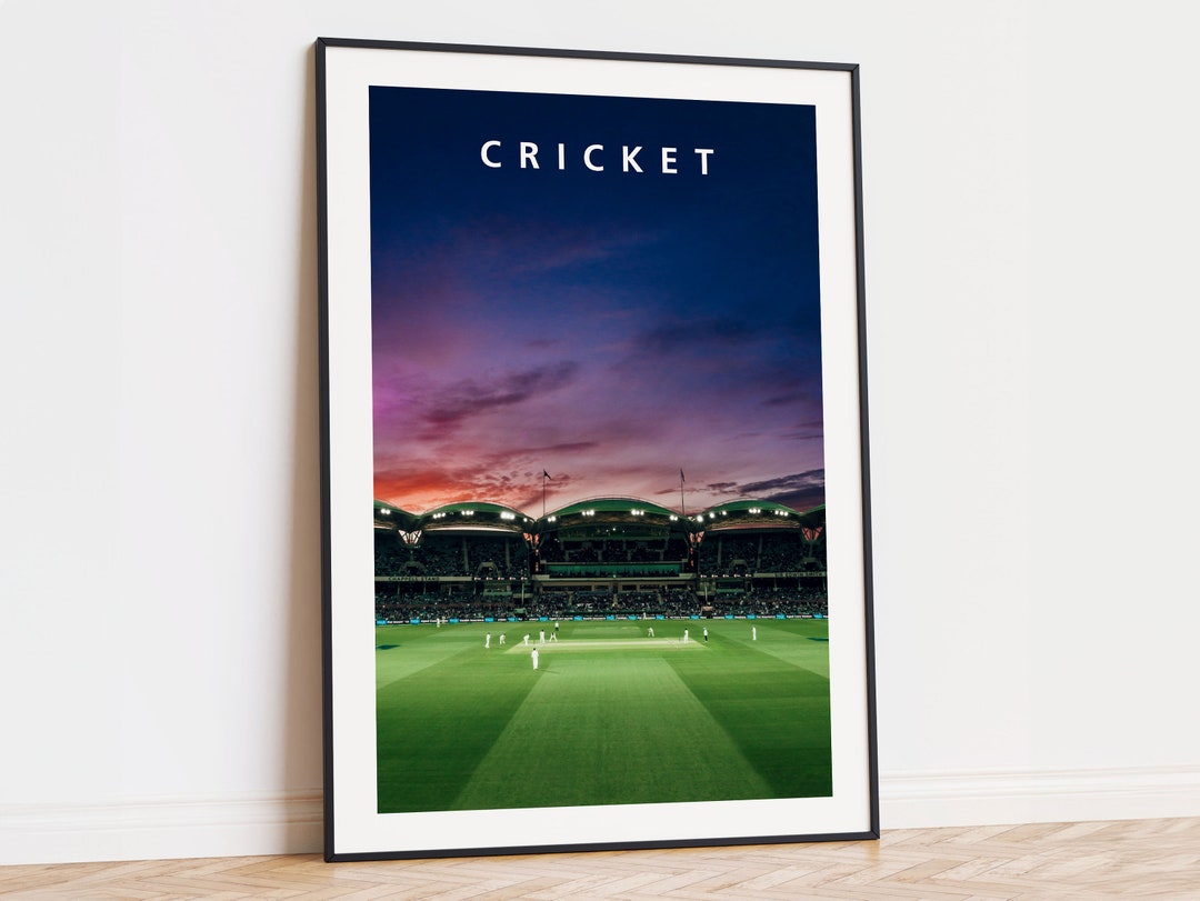 Cricket Poster Cricket Pitch Poster Cricket Pitch Wall Art Cricket Team ...