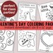 Valentine's Day Coloring Pages Bundle - Class Party Activities - Kids ...