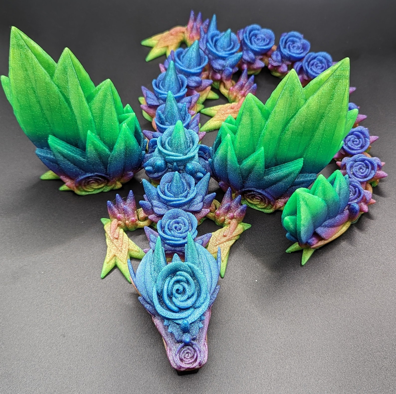 Winged Rose Dragon - Etsy