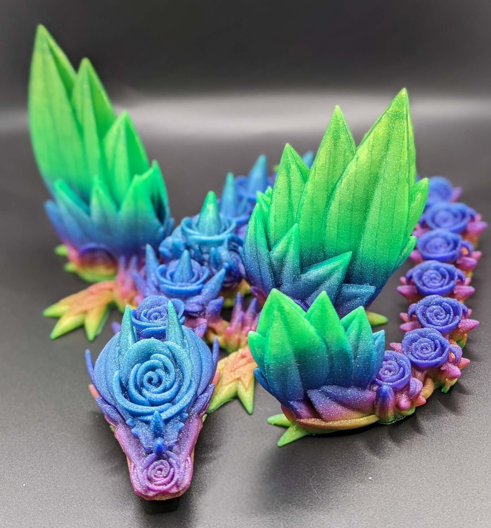 Winged Rose Dragon - Etsy