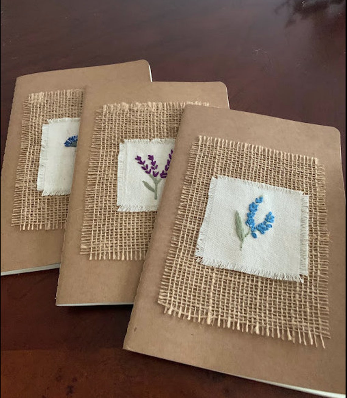 Floral Embroidered Journal - Etsy