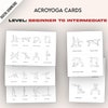 Printable Poster Acroyoga Poses Acro Yoga Beginner to Intermediate ...