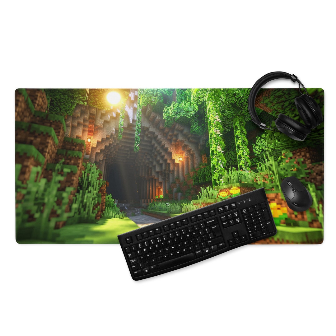 Minecraft-inspired Mousepad - Vibrant, Non-slip Gaming Mat for PC ...