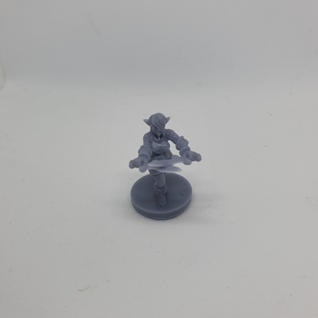 D&D Character Miniature 3D Printed, Dungeons and Dragons Mini, Resin ...