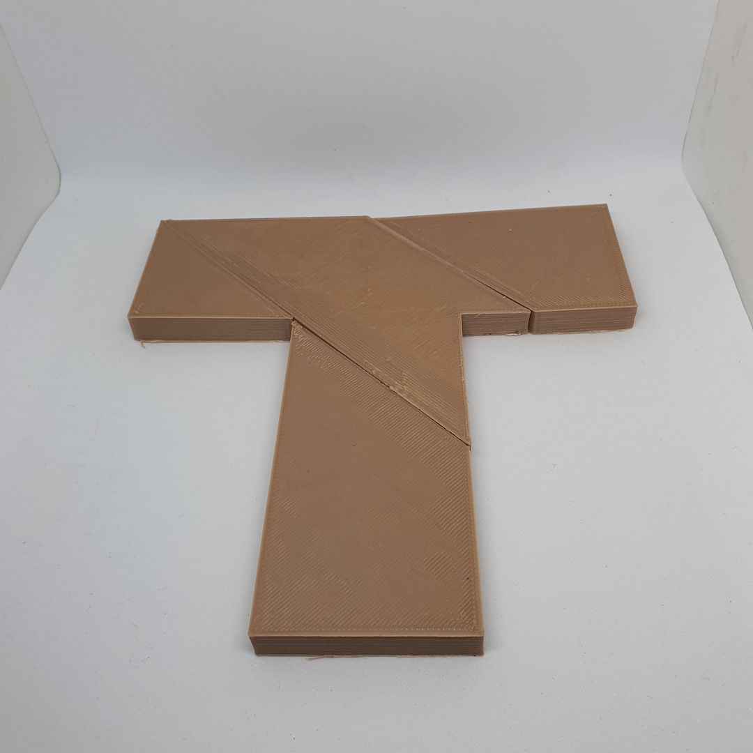 Classic T Puzzle 3D Printed Brain Teaser Game, Mind Teaser, Logic Game ...