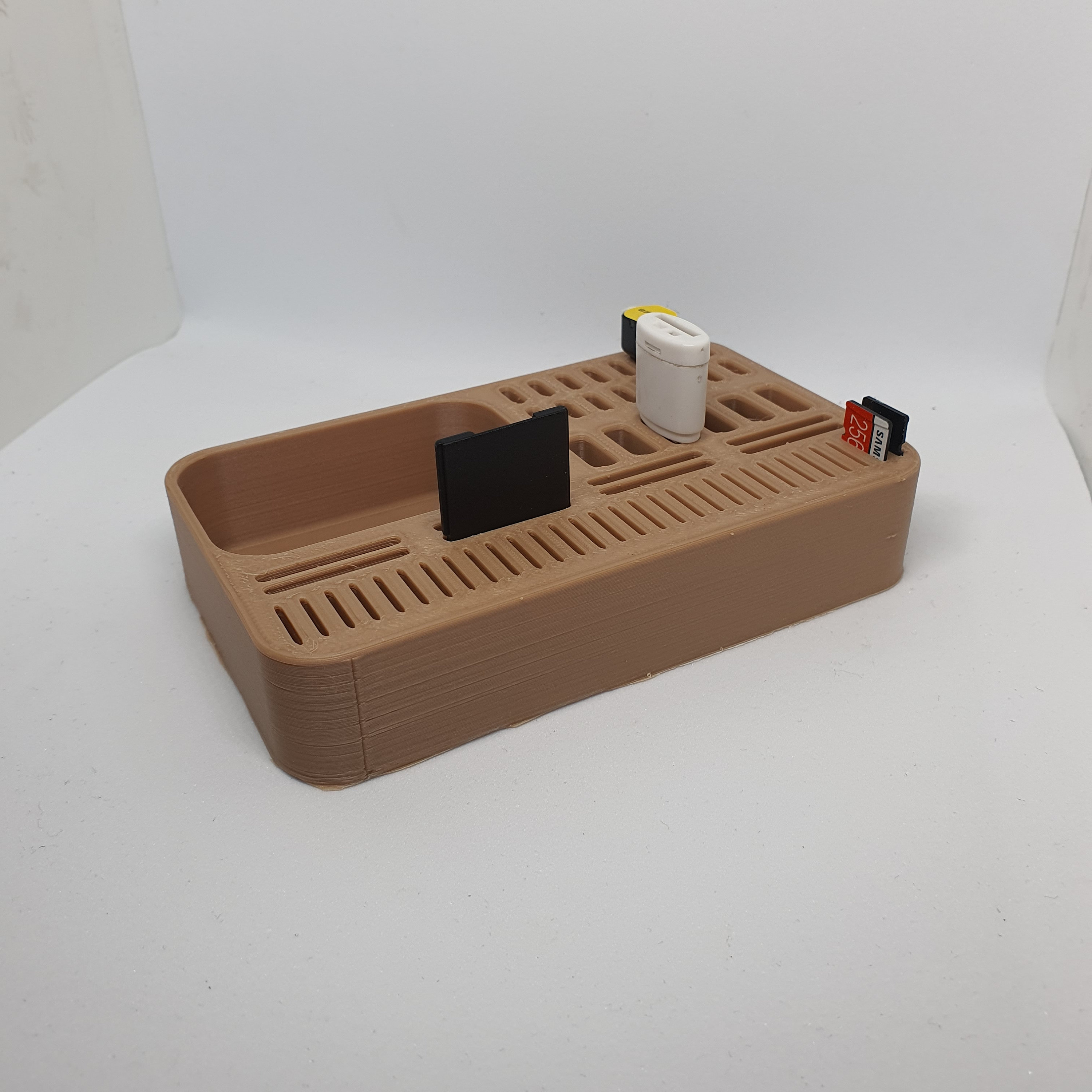 Compact Desk Organizer, 3D Printed Sd/microsd/usb Holder, Perfect for ...