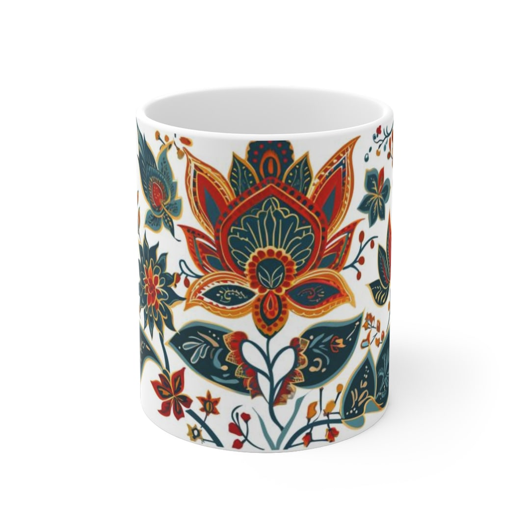 Mug Traditional Indian Pattern, 11oz - Etsy