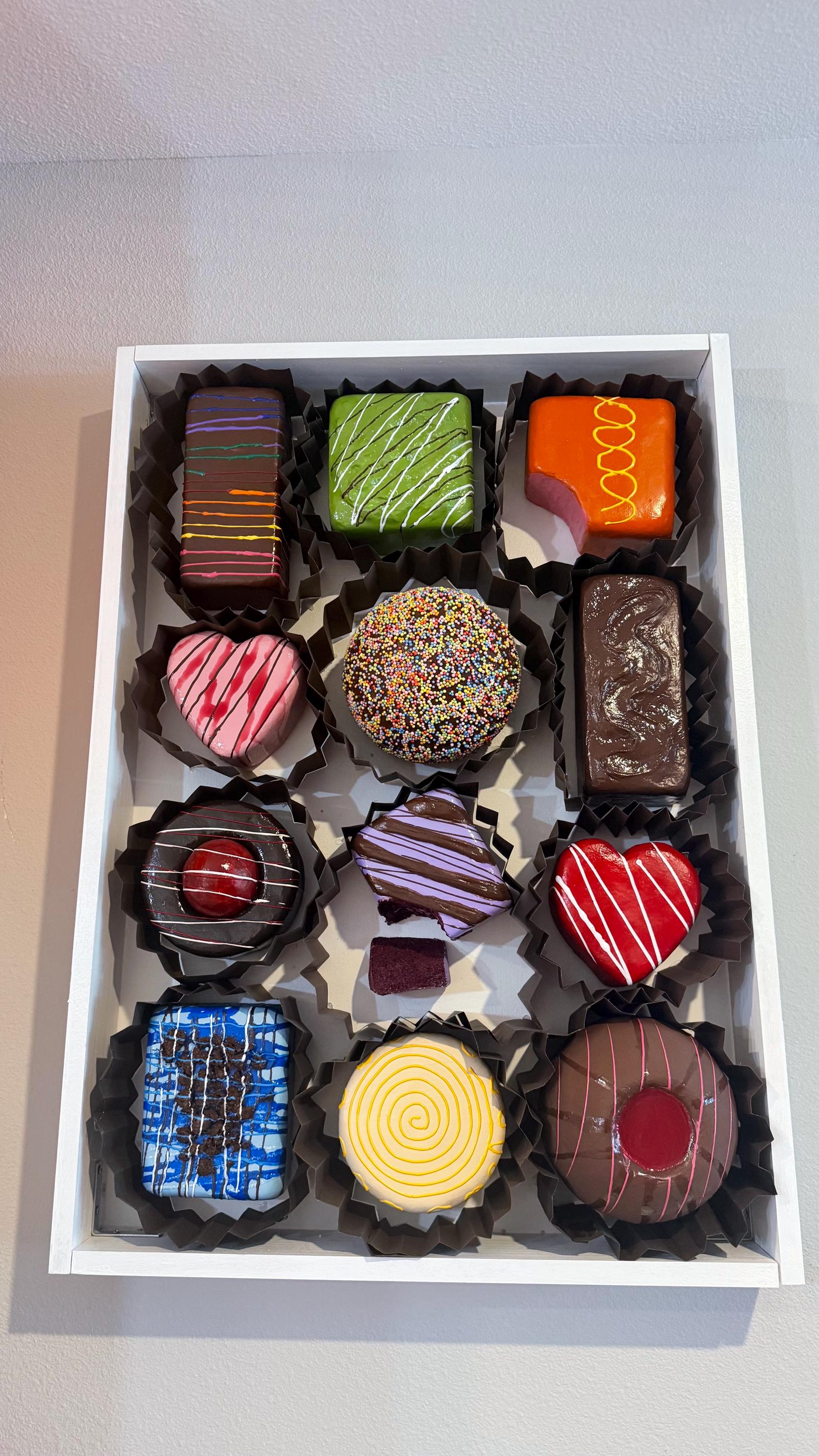 Giant Box of Colorful Chocolates Wall Art | Waverly Vienna - Etsy