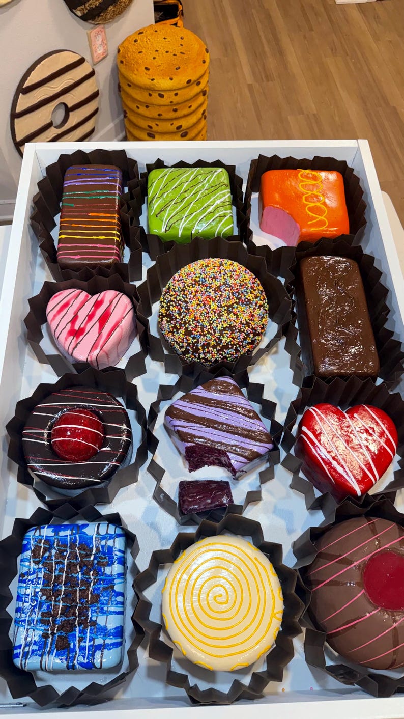 Giant Box of Colorful Chocolates Wall Art | Waverly Vienna - Etsy